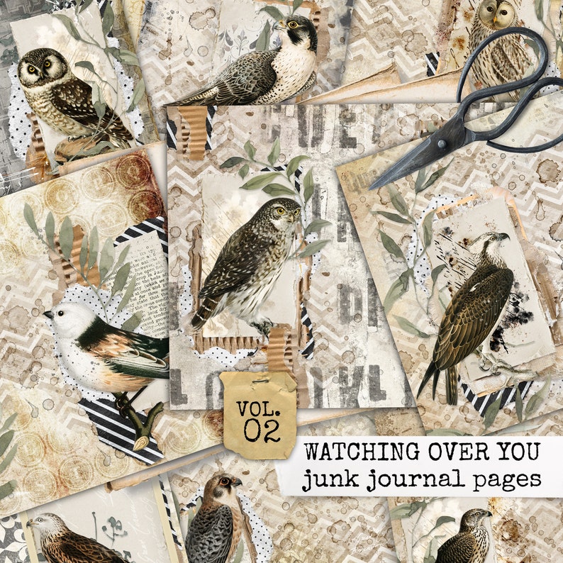 Paper BUNDLE SAVE 20% Junk Journal Pages Backgrounds - Etsy