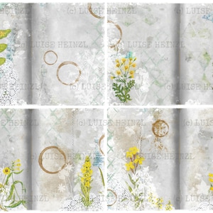 Botanical Field Notes Junk Journal Kit, Digital Printable Junk Journal ...