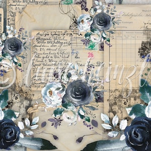 Vintage Collage Junk Journal Pages, Collage Junk Journal Kit, Collage ...