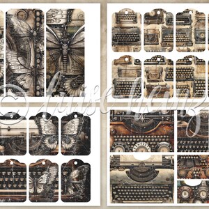 TYPEWRITER Ephemera Pack, Typewriter & Butterflies Fussy Cut Images ...