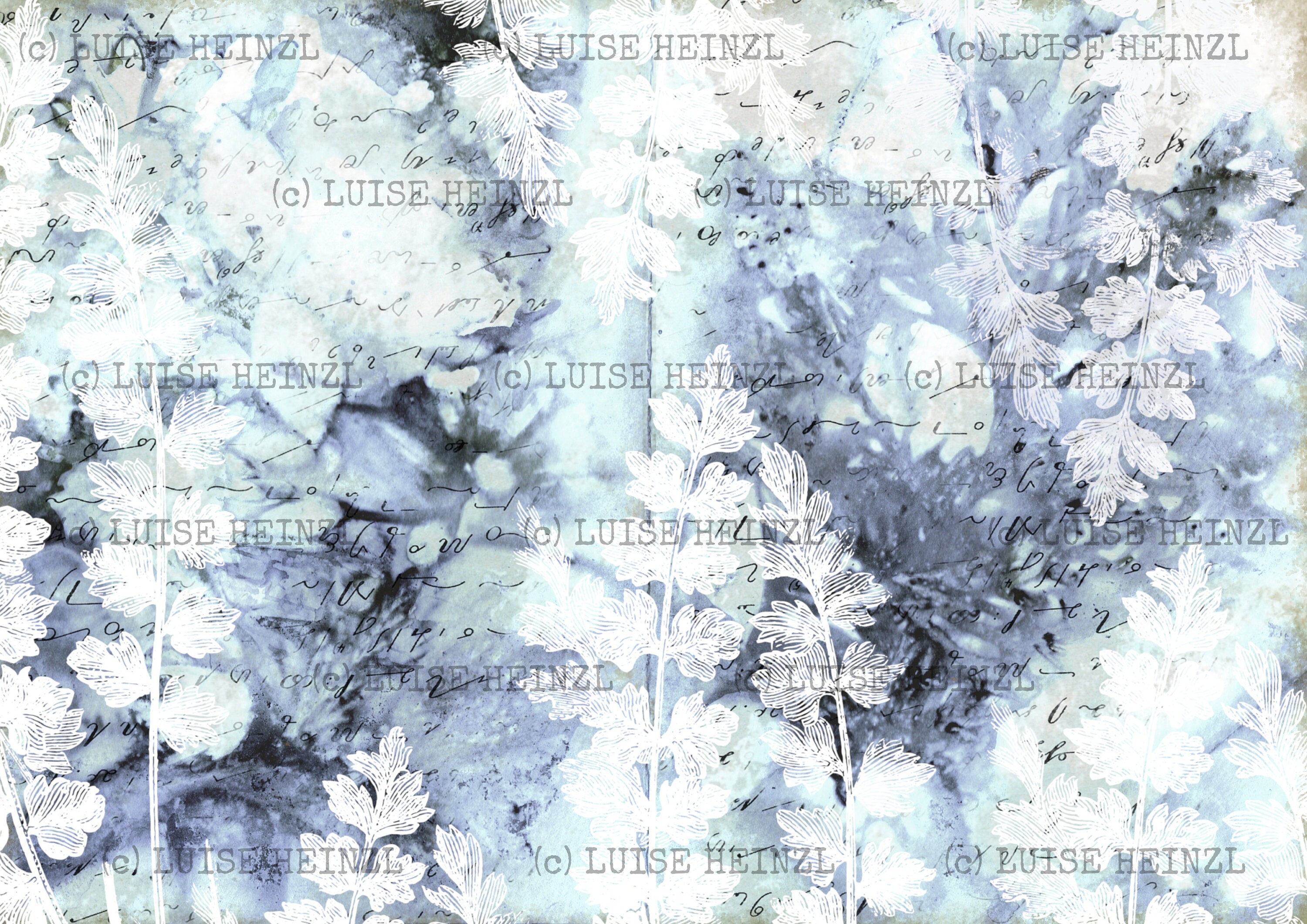 Winter Forest Digital Printable Background Pages, Digital Journal Pages ...