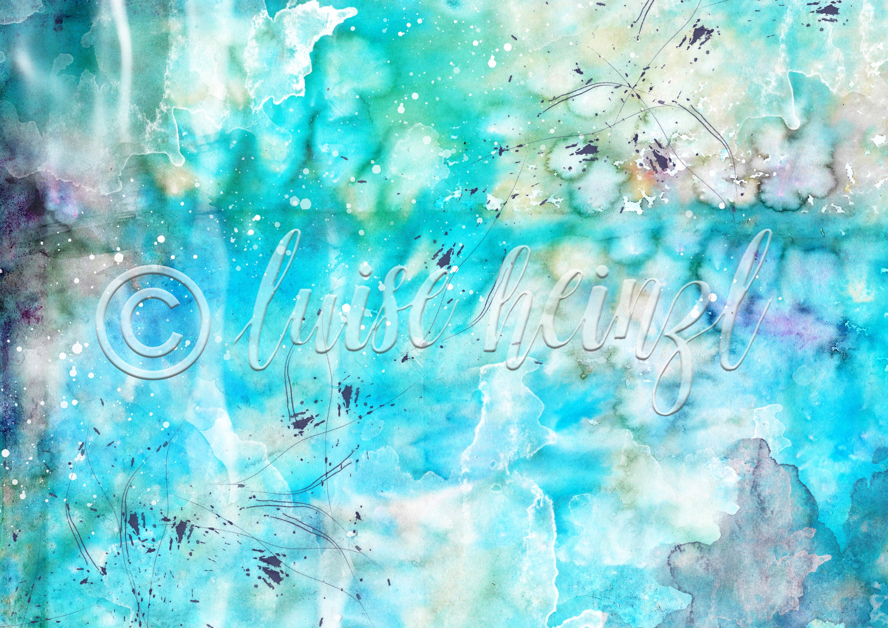 Deep Ocean Junk Journal Background Paper Beach Collage Sheets | Etsy