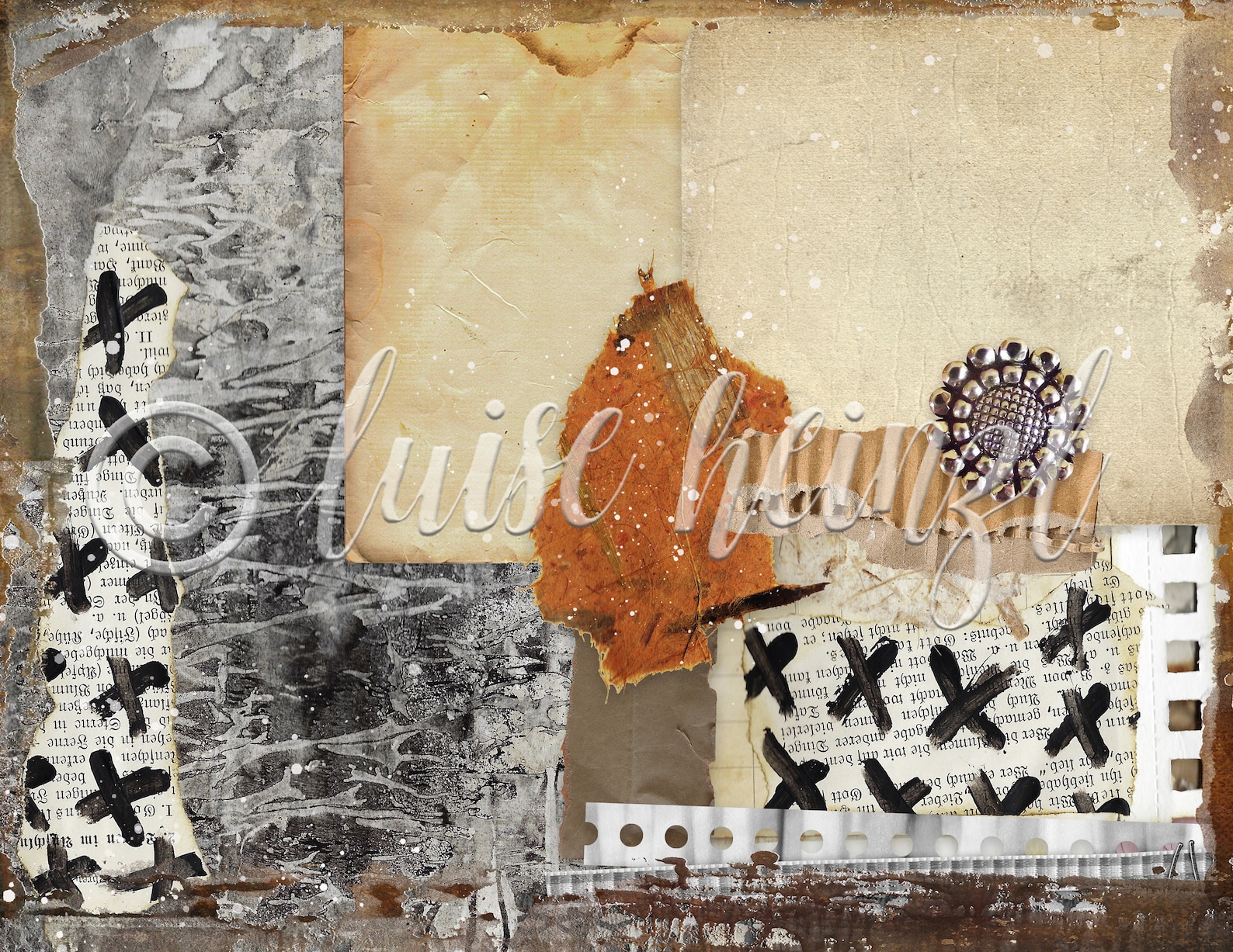 GRUNGY Backgrounds, Junk Journal Background Papers Instant Digital ...