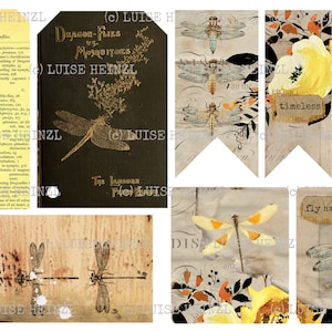 Dragonfly Junk Journal Kit, Dragonfly Lover's Notebook, Download ...
