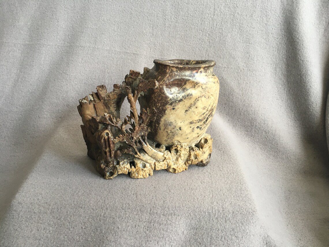 Chinese Soapstone Inkwell and Brush Washer Rinse Pinceaux - Etsy