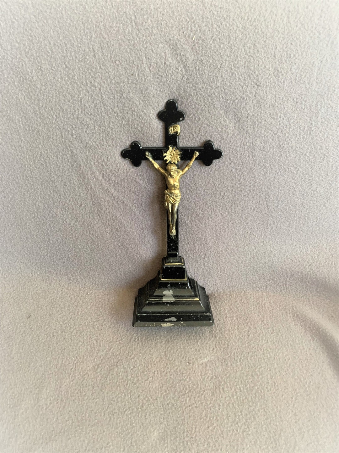 Old Metal Table Crucifix - Etsy