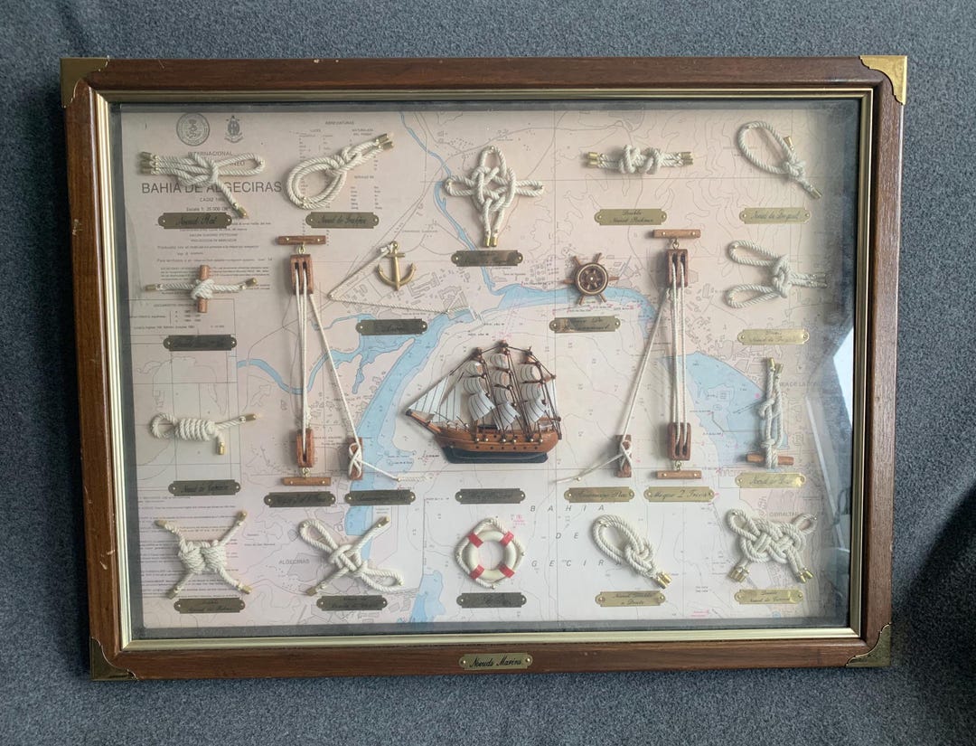 Nautical Knot Display, Rigging, Nautical Gear Display Board - Etsy