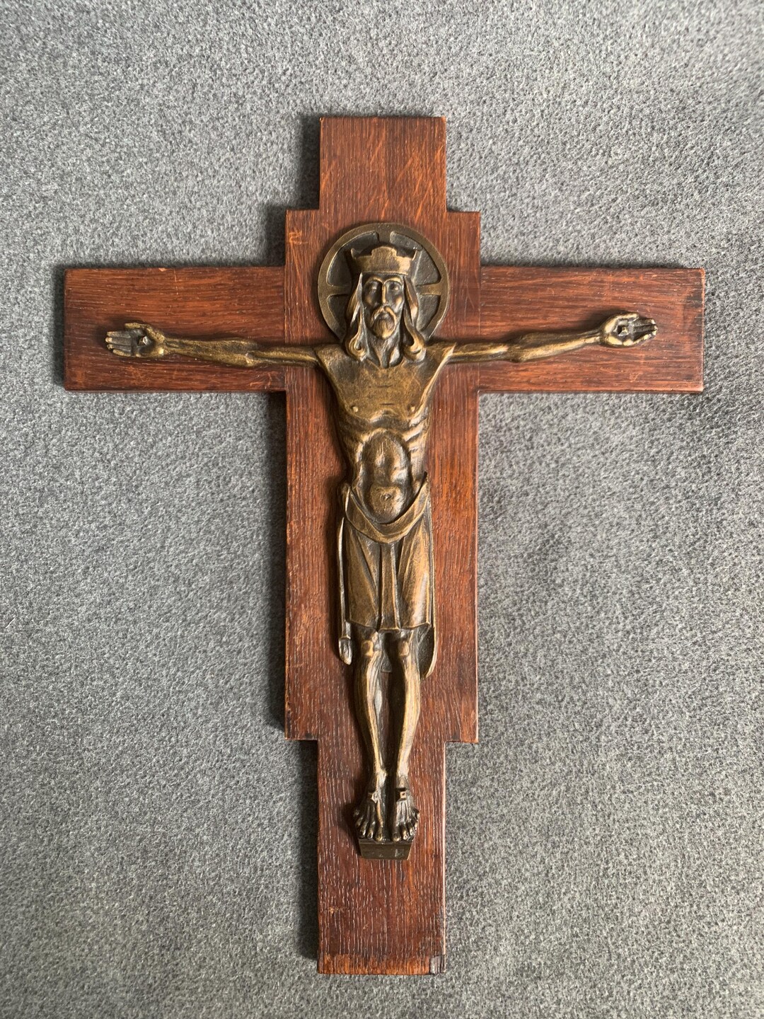 Art Deco Crucifix, Wall Cross - Etsy