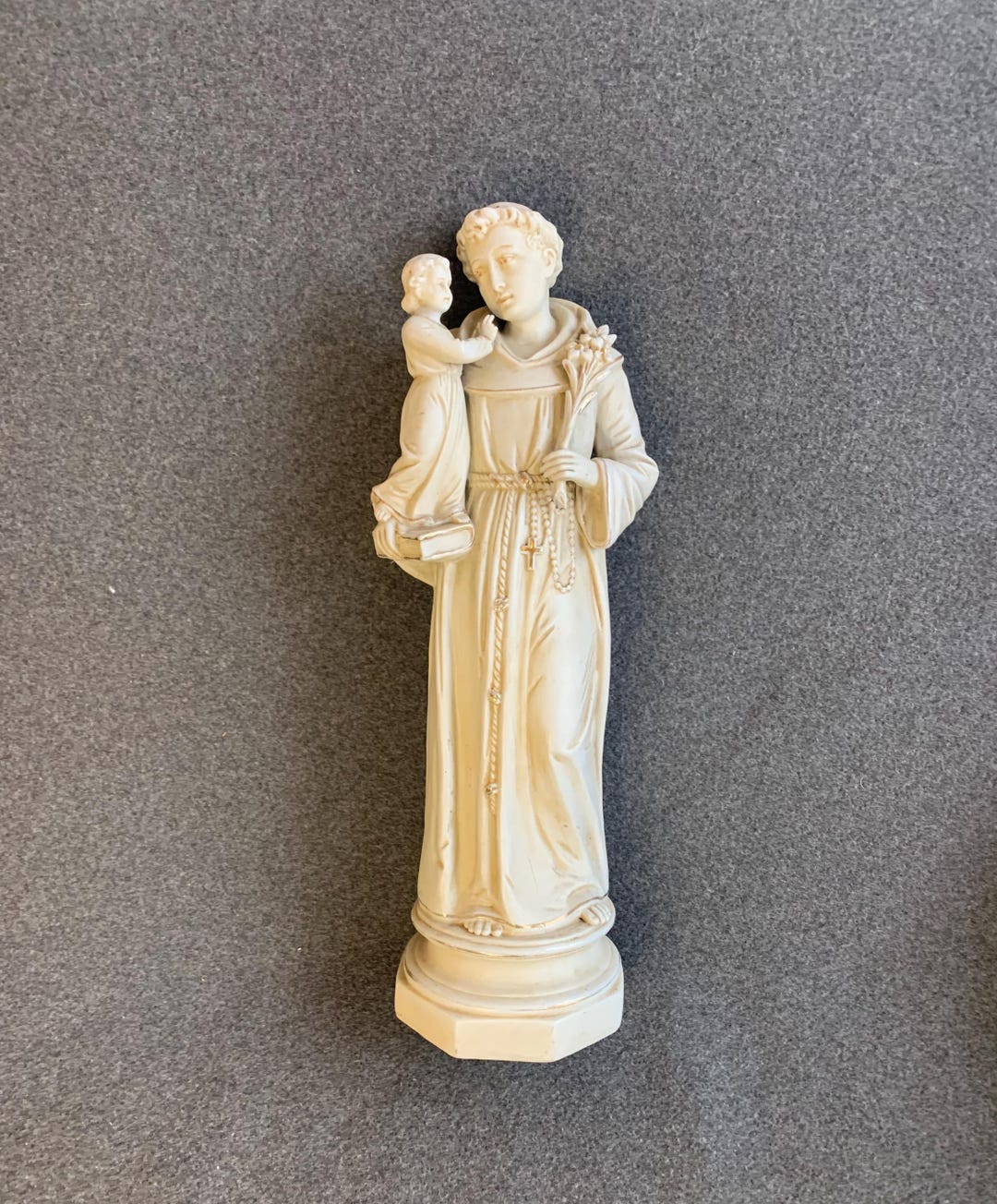 Saint Anthony of Padua Bisque Statue - Etsy
