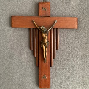 Art Deco Crucifix, 1920s Wall Cross - Etsy