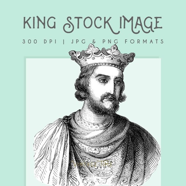 Medieval King Clipart - Etsy