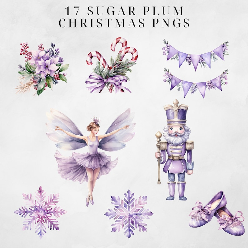 Christmas Clipart Sugar Plum | Commercial Use | Instant Digital ...