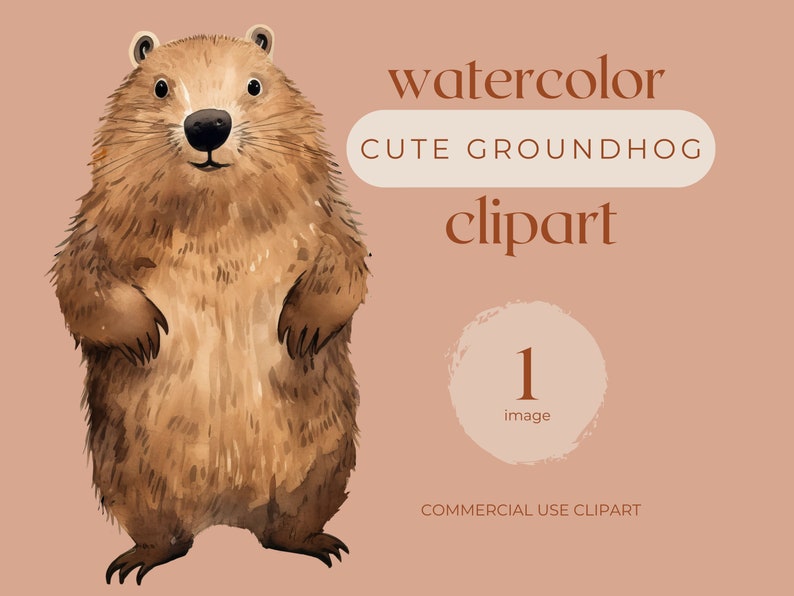 Groundhog Clipart, Groundhog Printable, Cute Groundhog Png, Groundhog ...