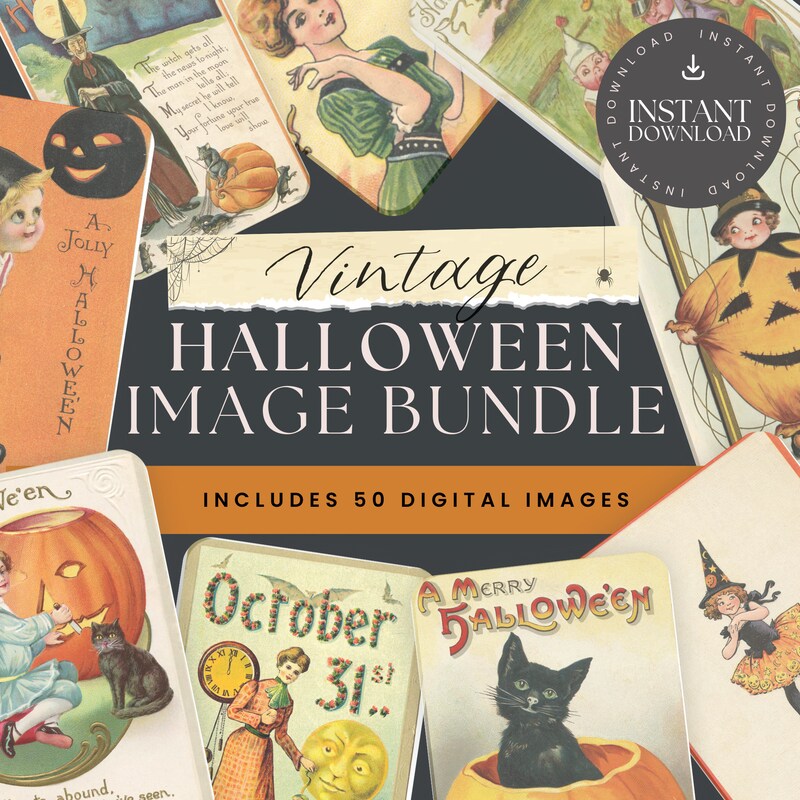 Vintage Halloween Image - Etsy