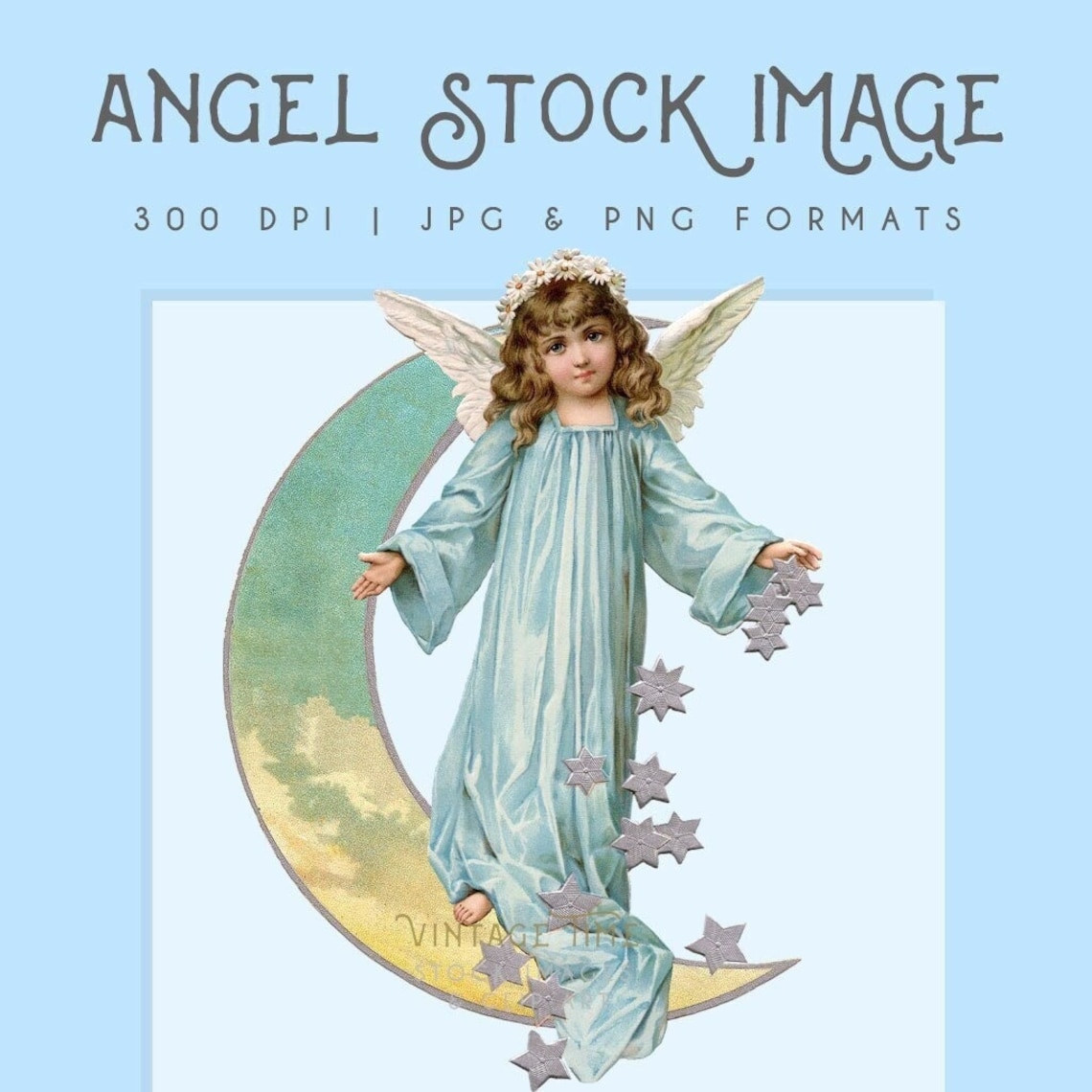 Vintage Angel Clipart Image Angel Illustration Angel Print | Etsy