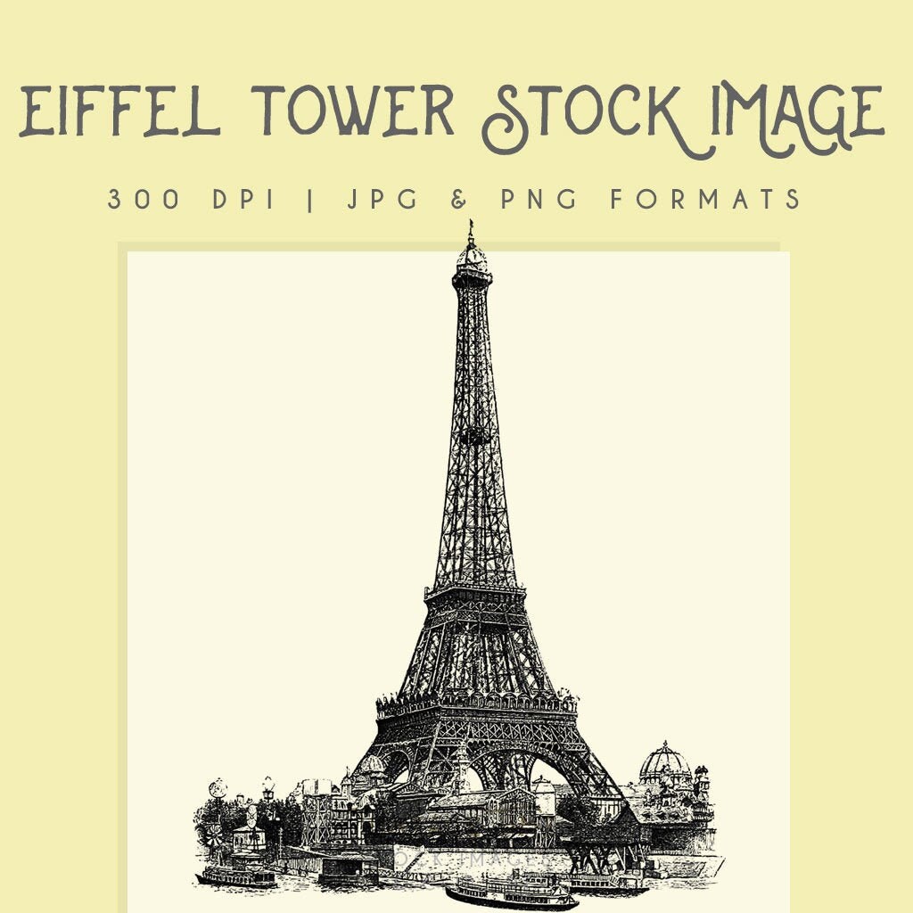 Eiffel Tower Paris Clipart Image, French, Digital Clipart, Digital ...