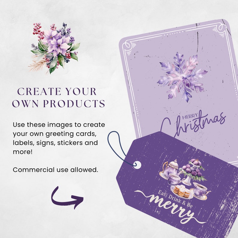 Christmas Clipart Sugar Plum | Commercial Use | Instant Digital ...
