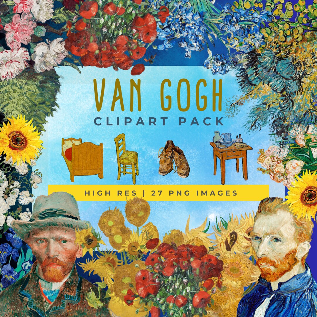 Van Gogh Clipart | Van Gogh Style | Starry Night | Van Gogh Png | Art ...