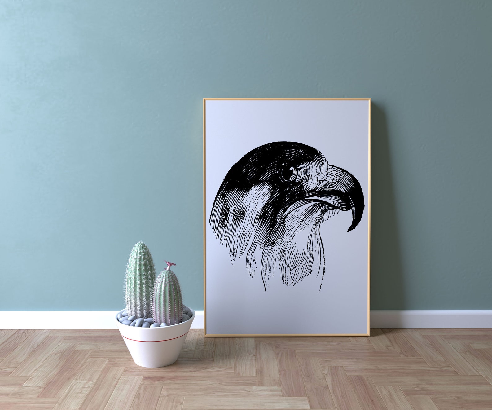 Falcon Bird Clipart Image, Instant Download Falcon Print, Falcon Clip ...