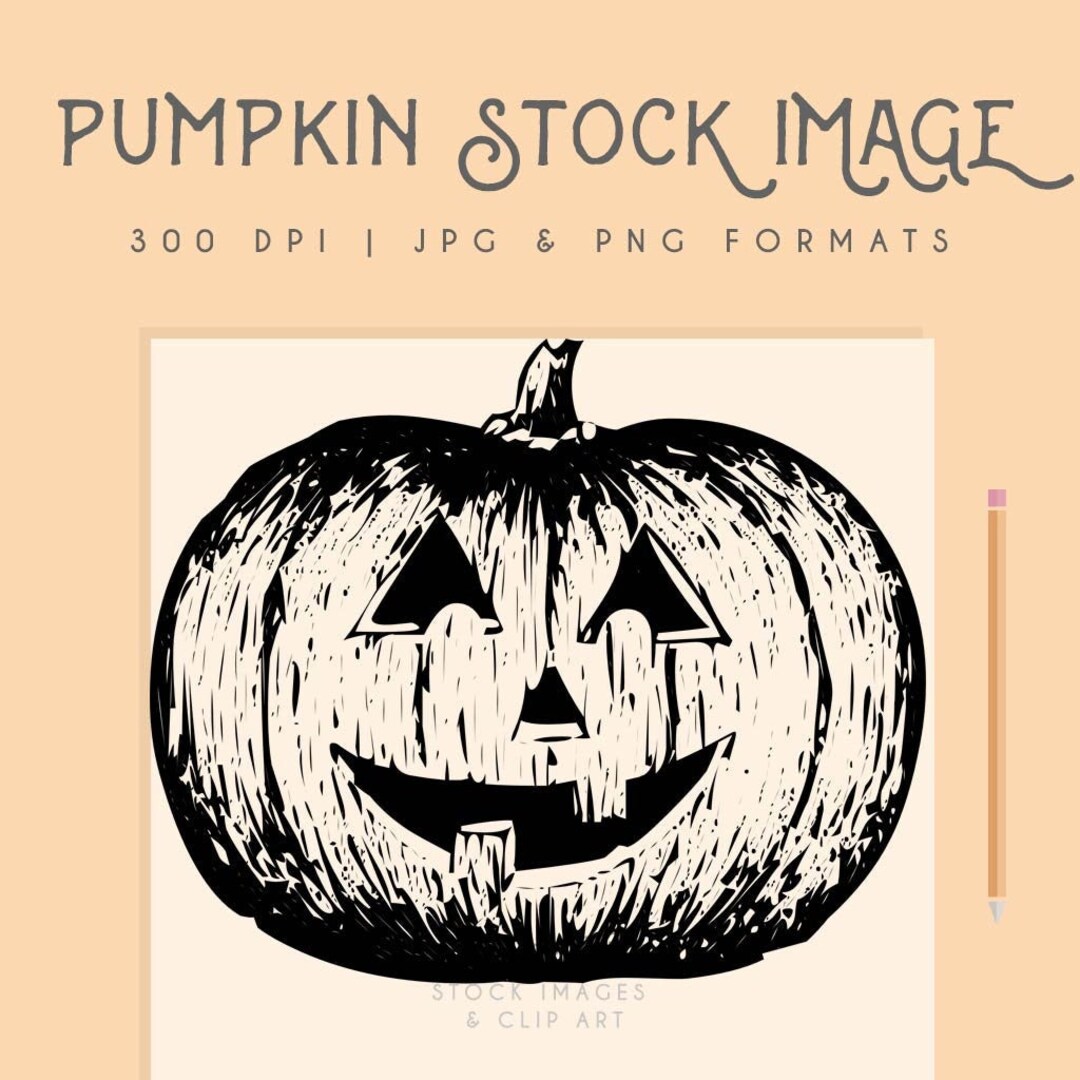 Halloween Pumpkin Jack-o-lantern Clipart, Instant Download, Printable ...