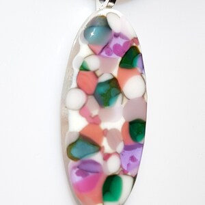 Reactive Fused Glass Pendant BOHO Jewelry One of a Kind - Etsy UK