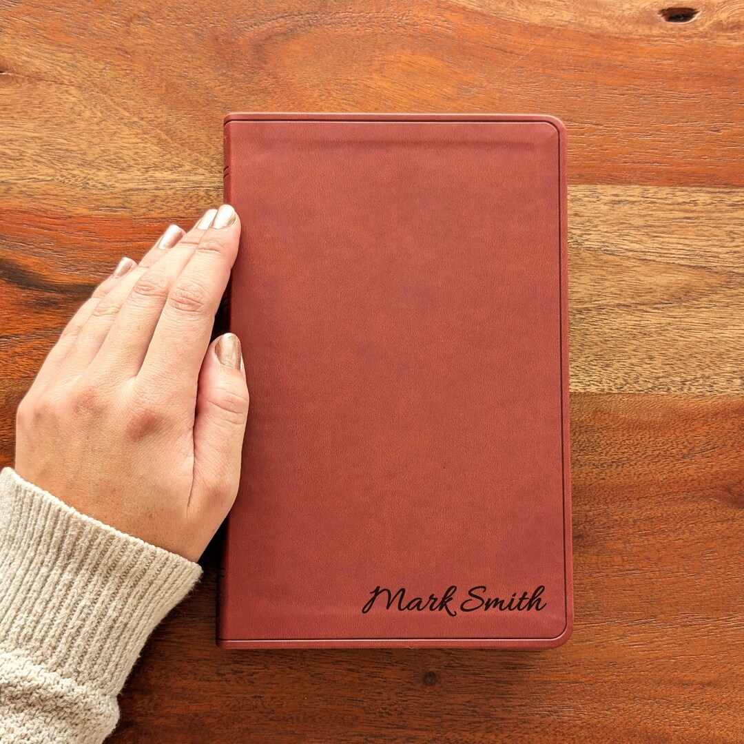 Personalized ESV Bible | Portable Large Print | Custom Engraved Name ...