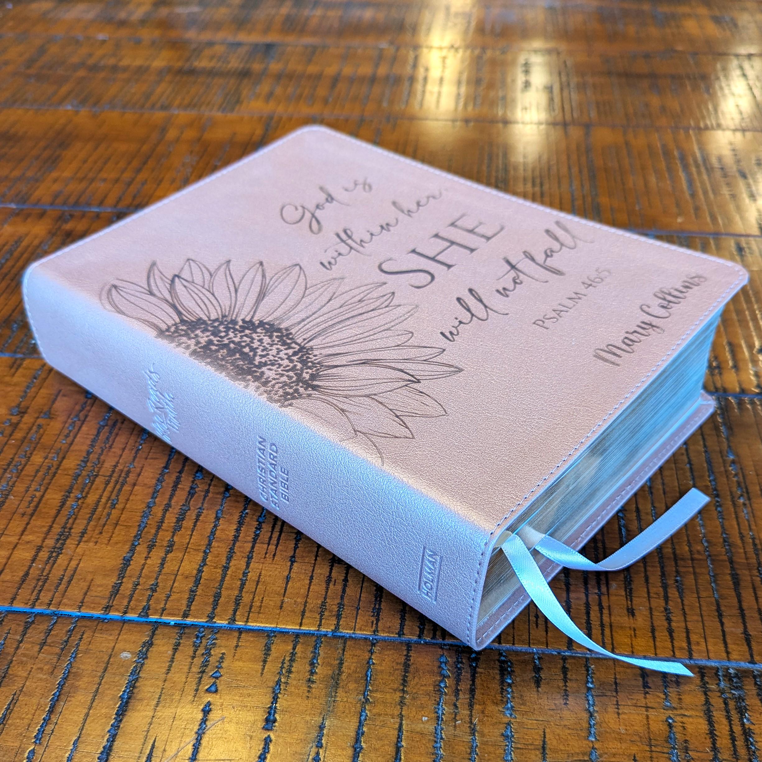 Personalized CSB Bible | Custom Engraved Name | Pink Journaling Bible ...