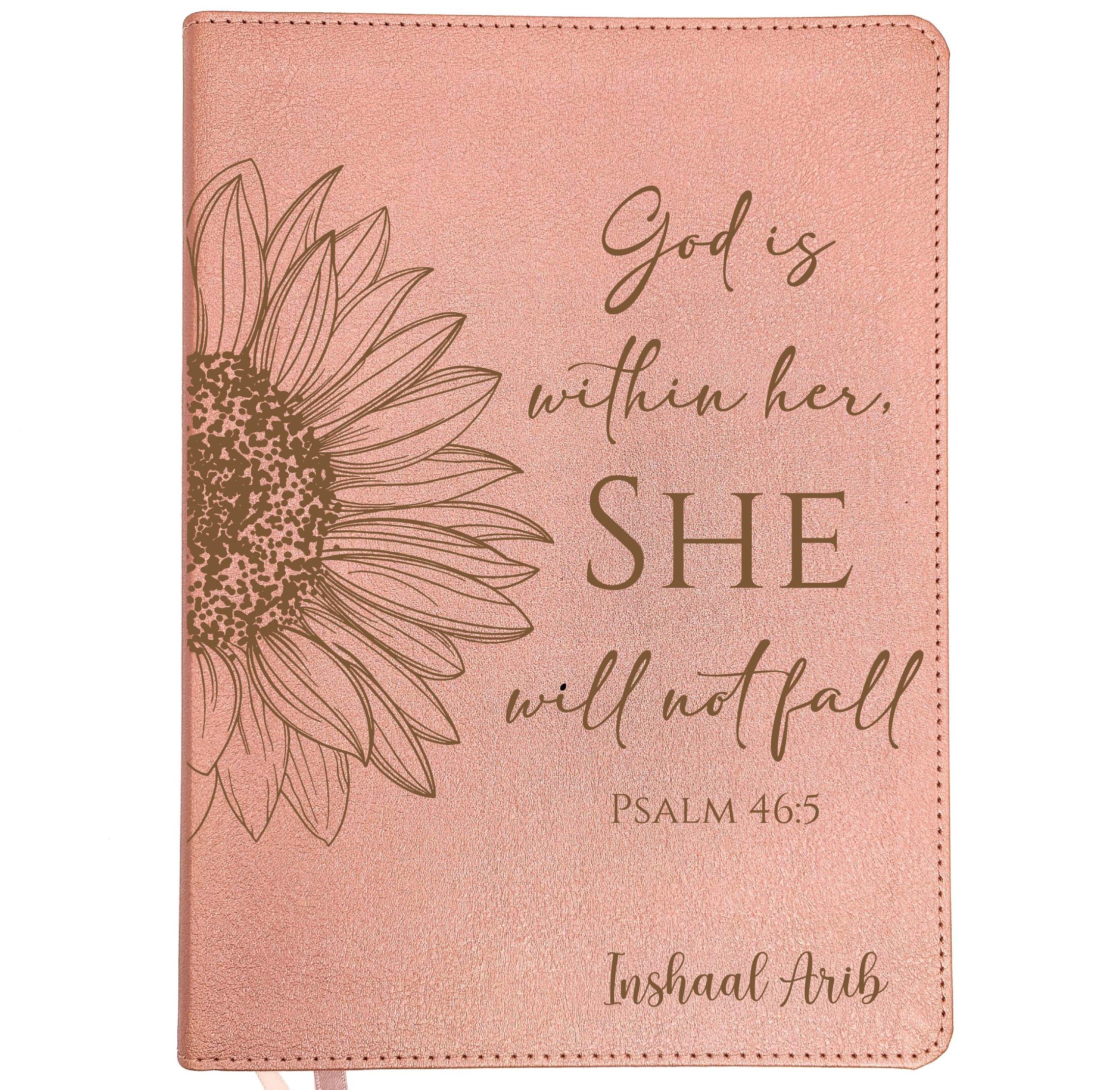 Personalized CSB Bible | Custom Engraved Name | Pink Journaling Bible ...