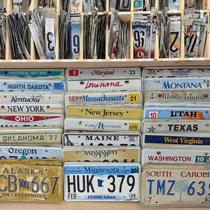 Custom Made License Plate Letter Signs - Spell Out Your Words With ...