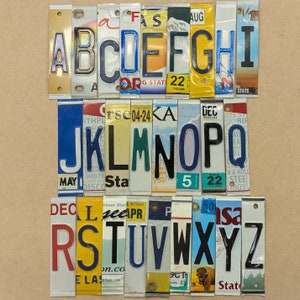 Custom Made License Plate Letter Signs - Spell Out Your Words With ...