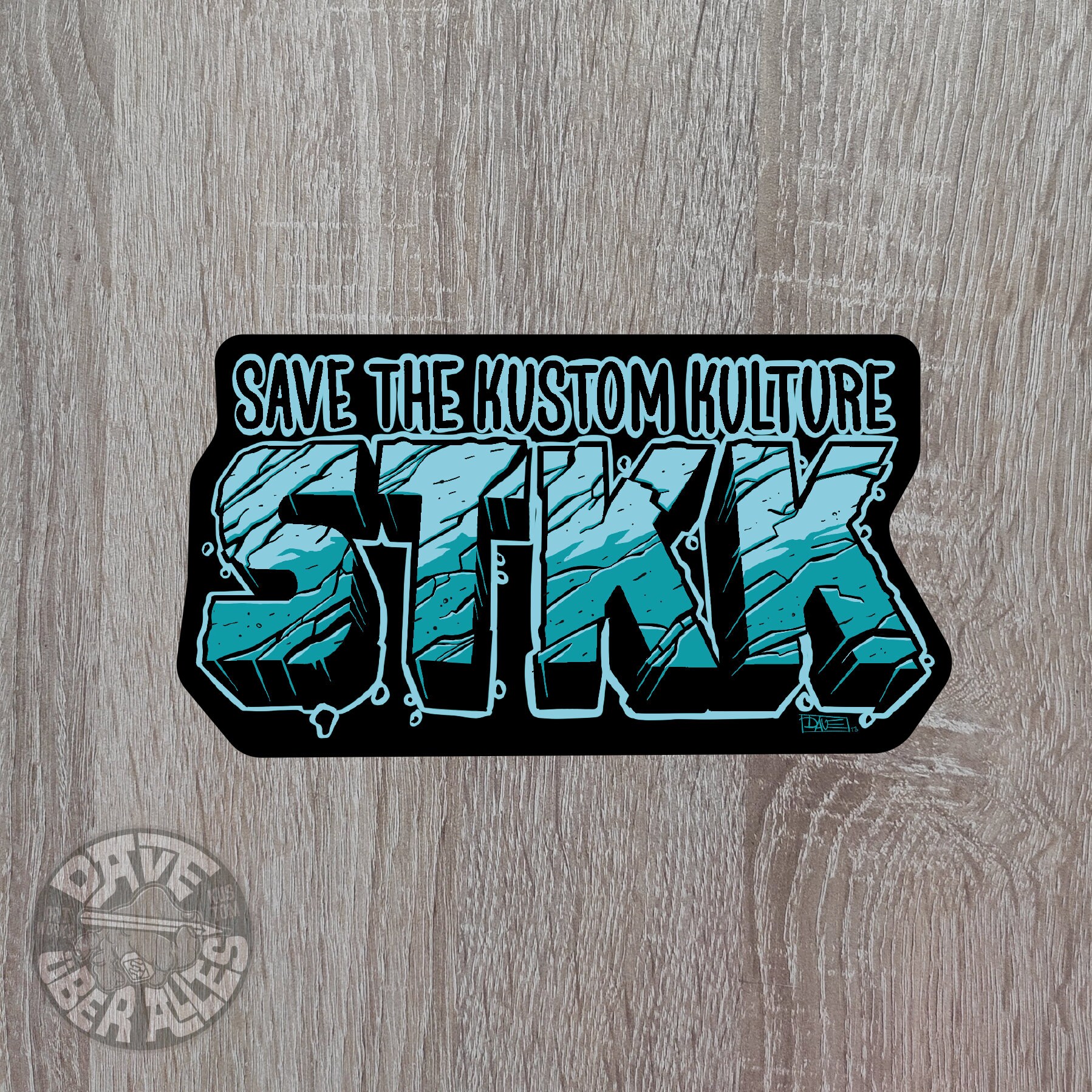 Blister of 4 Vinyl Stickers 2023 V2 Save the Kustom Kulture, Hey Ho Low ...