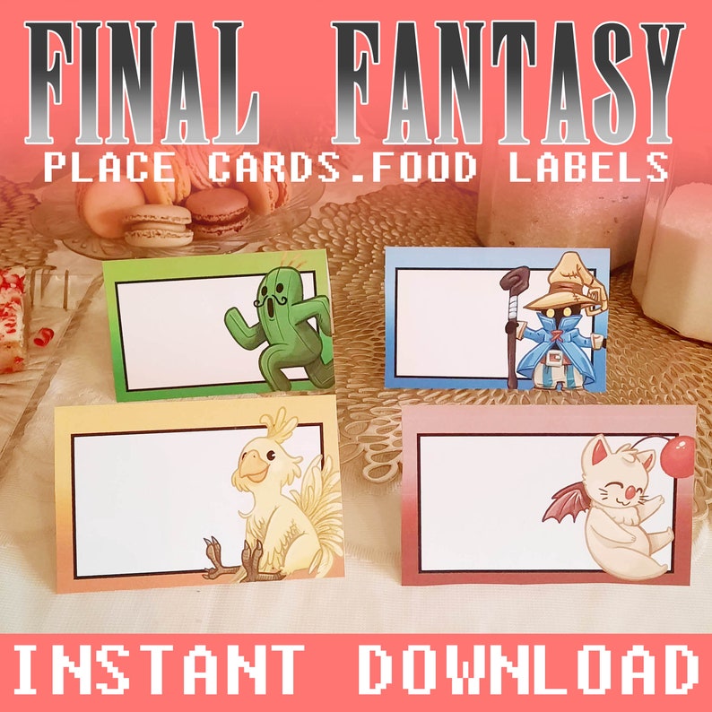 Final Fantasy Printable Party - Etsy