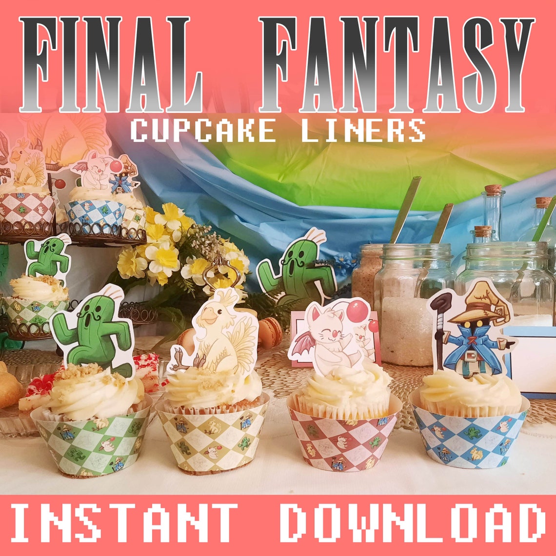 Final Fantasy Printable Party - Etsy