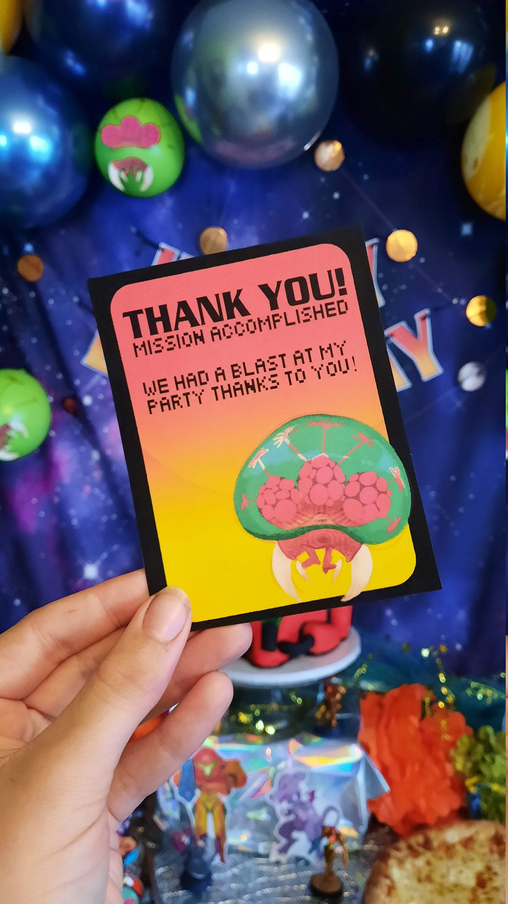 Metroid Invitation Baby Shower Birthday Party Gender Reveal - Etsy