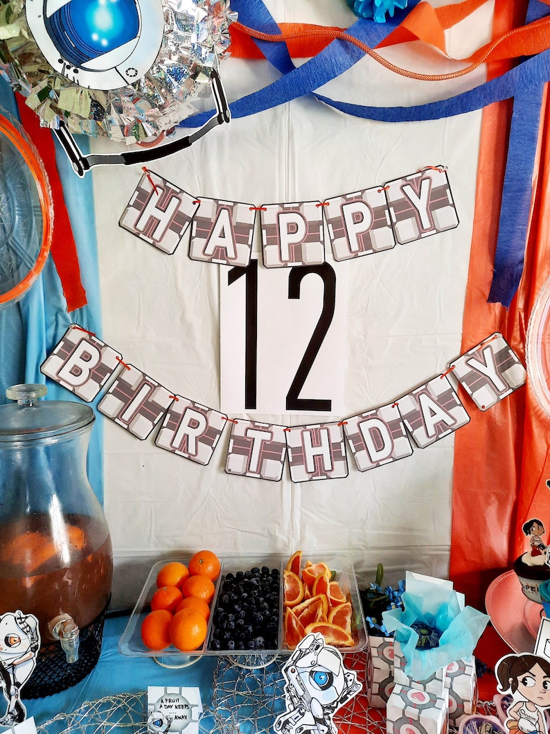 Portal 2 Printable Party | Etsy