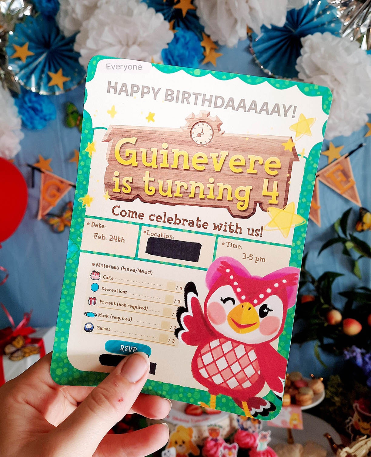 Animal Crossing Invitation Baby Shower Birthday Party Gender Reveal - Etsy
