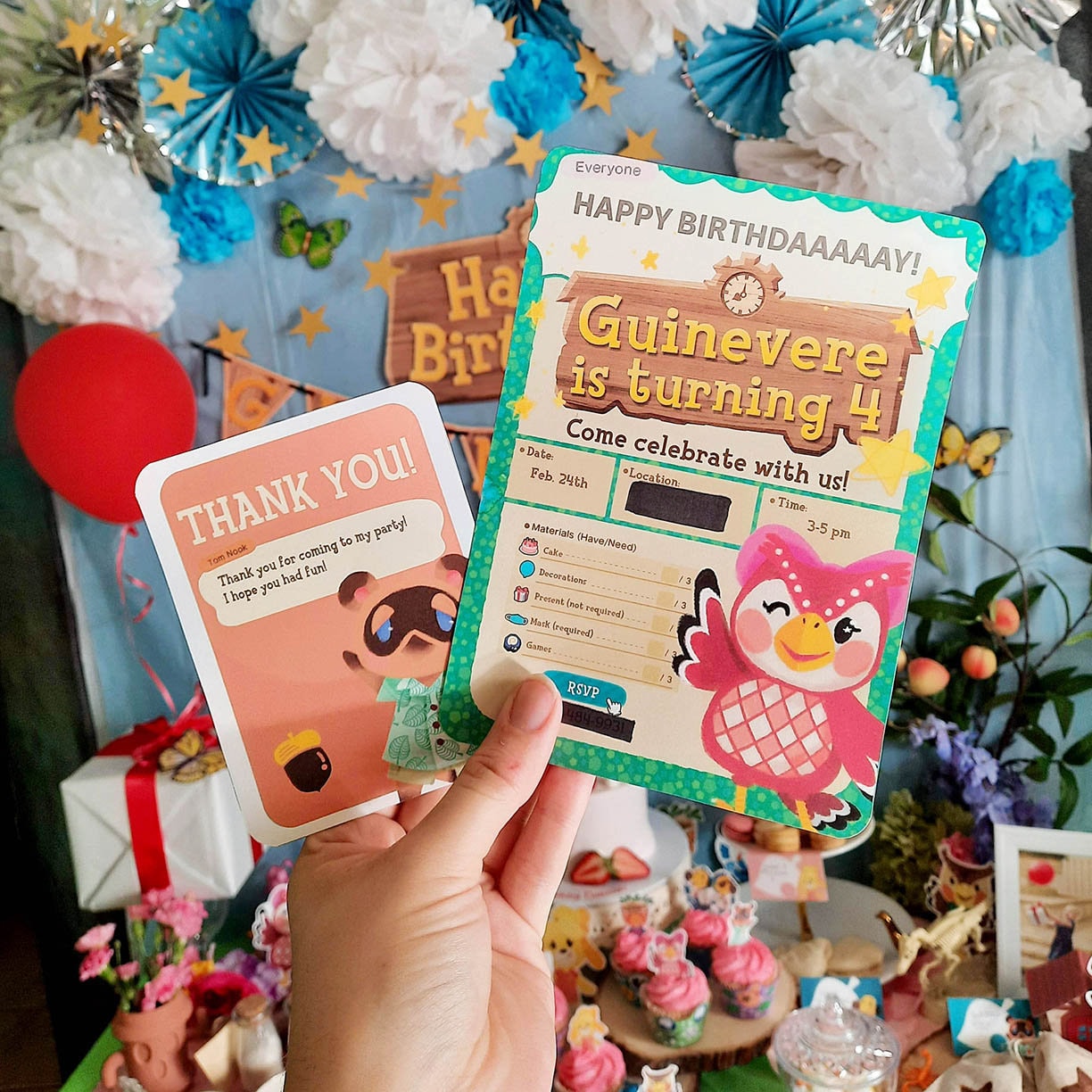 Animal Crossing Invitation Baby Shower Birthday Party Gender Reveal - Etsy