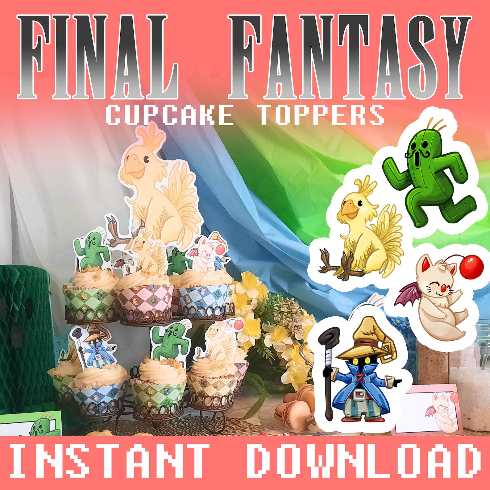 Final Fantasy Printable Party - Etsy