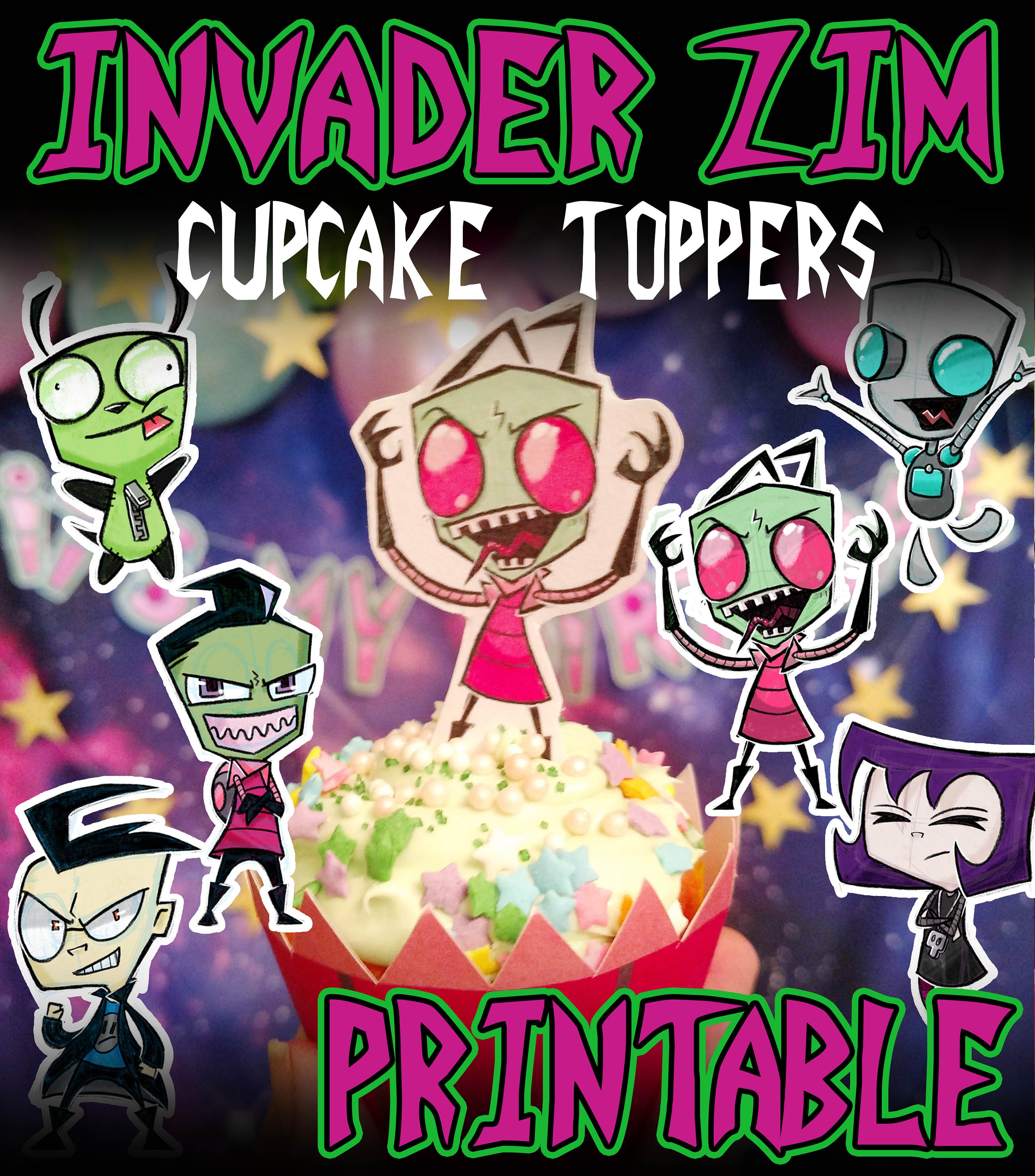 Invader Zim Printable Party Birthday, Gender Reveal, Baby Shower - Etsy