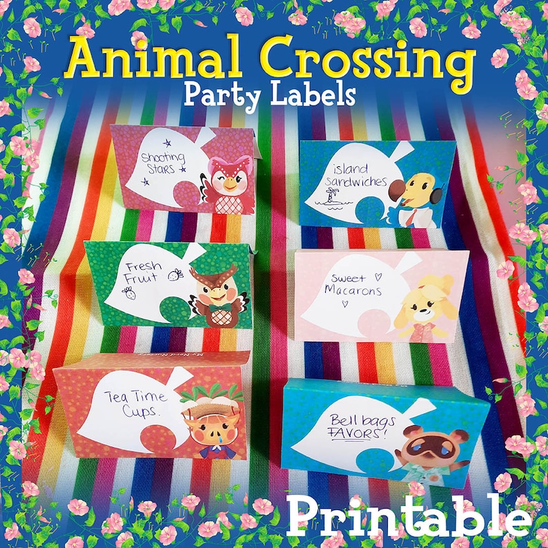 Animal Crossing Printable Party - Etsy
