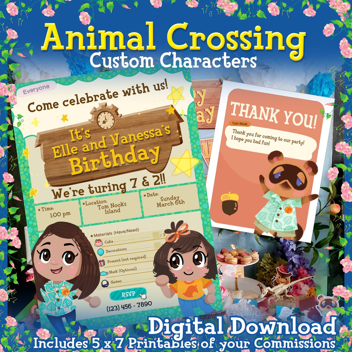 Animal Crossing Invitation Baby Shower Birthday Party Gender Reveal - Etsy