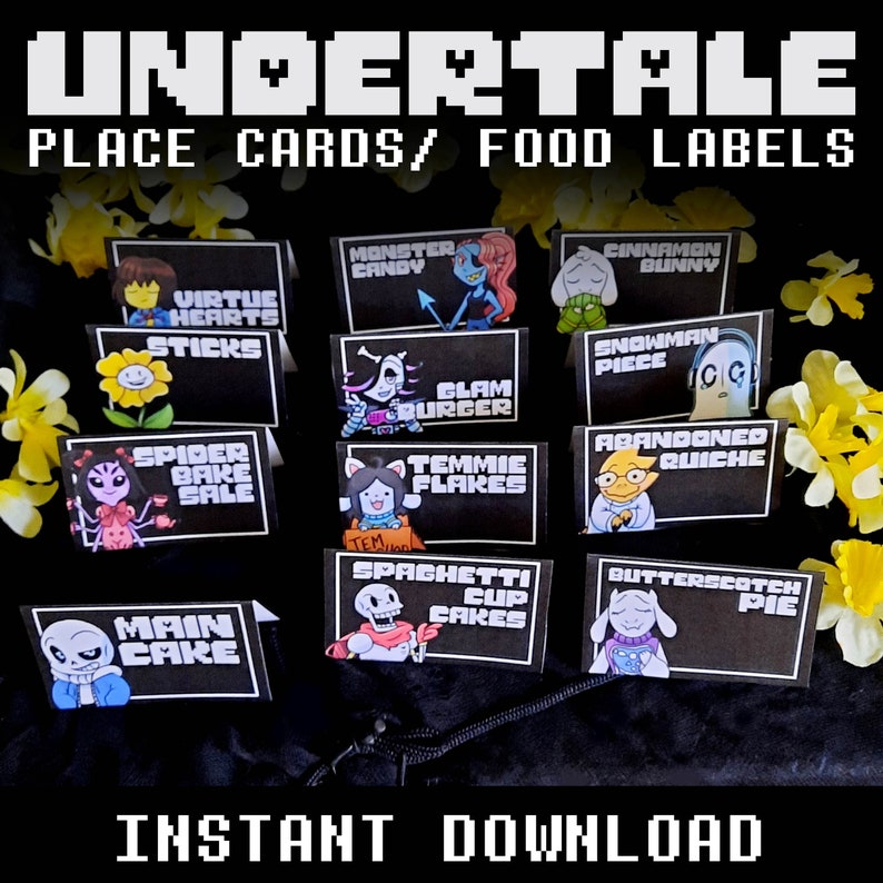 Undertale Printable Party - Etsy