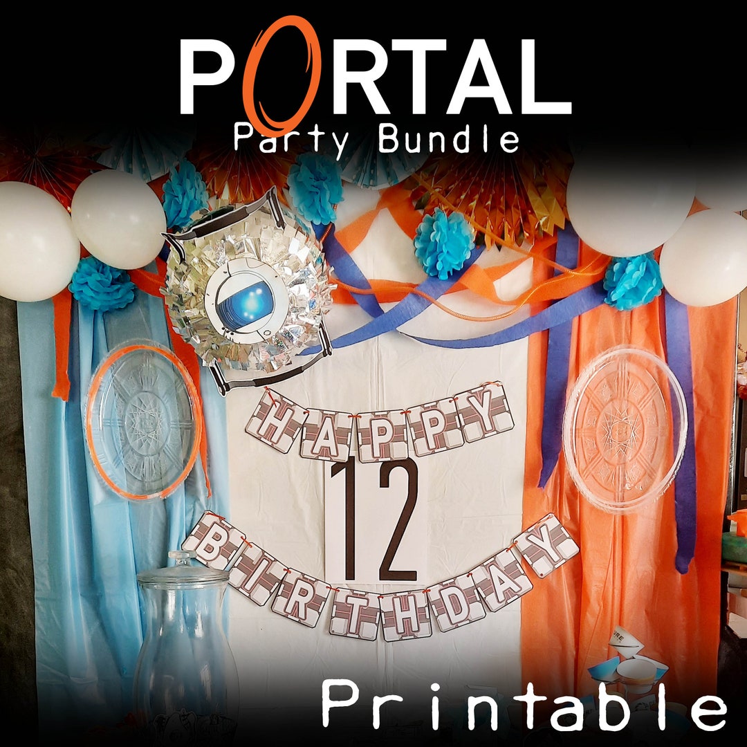 Portal 2 Printable Party - Etsy