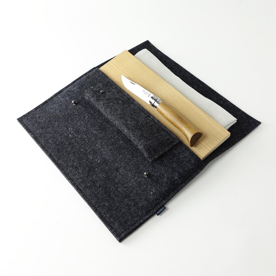 Lunch Set Outdoor Picnic Minimalist Wool Felt Bag Filled With Cherry ...