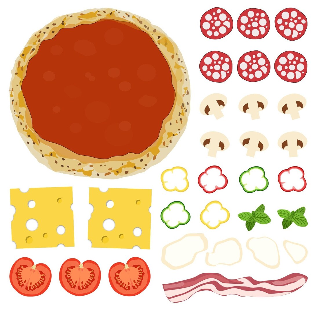 Pizza Game Cut Out, 10 Cliparts, Pizza Vector Graphics, Pizza ...