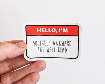 Awkward Sticker | Etsy