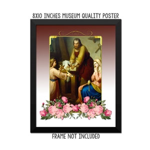 Religious Poster - the Holy Family by Rafael Flores - St Joseph, Child ...