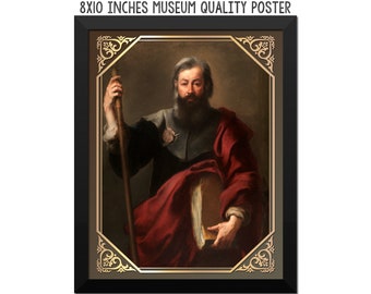 Saint George and the Dragon Religious Posters Art Print | Etsy