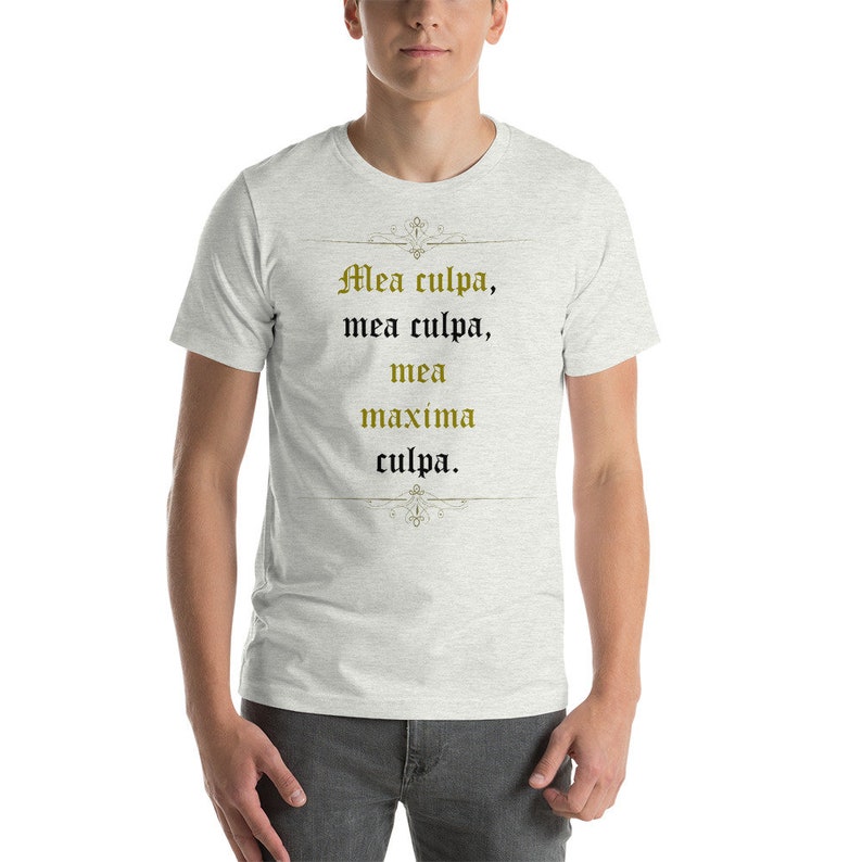 Traditional Catholic Shirt Mea Culpa Confiteor Christian - Etsy