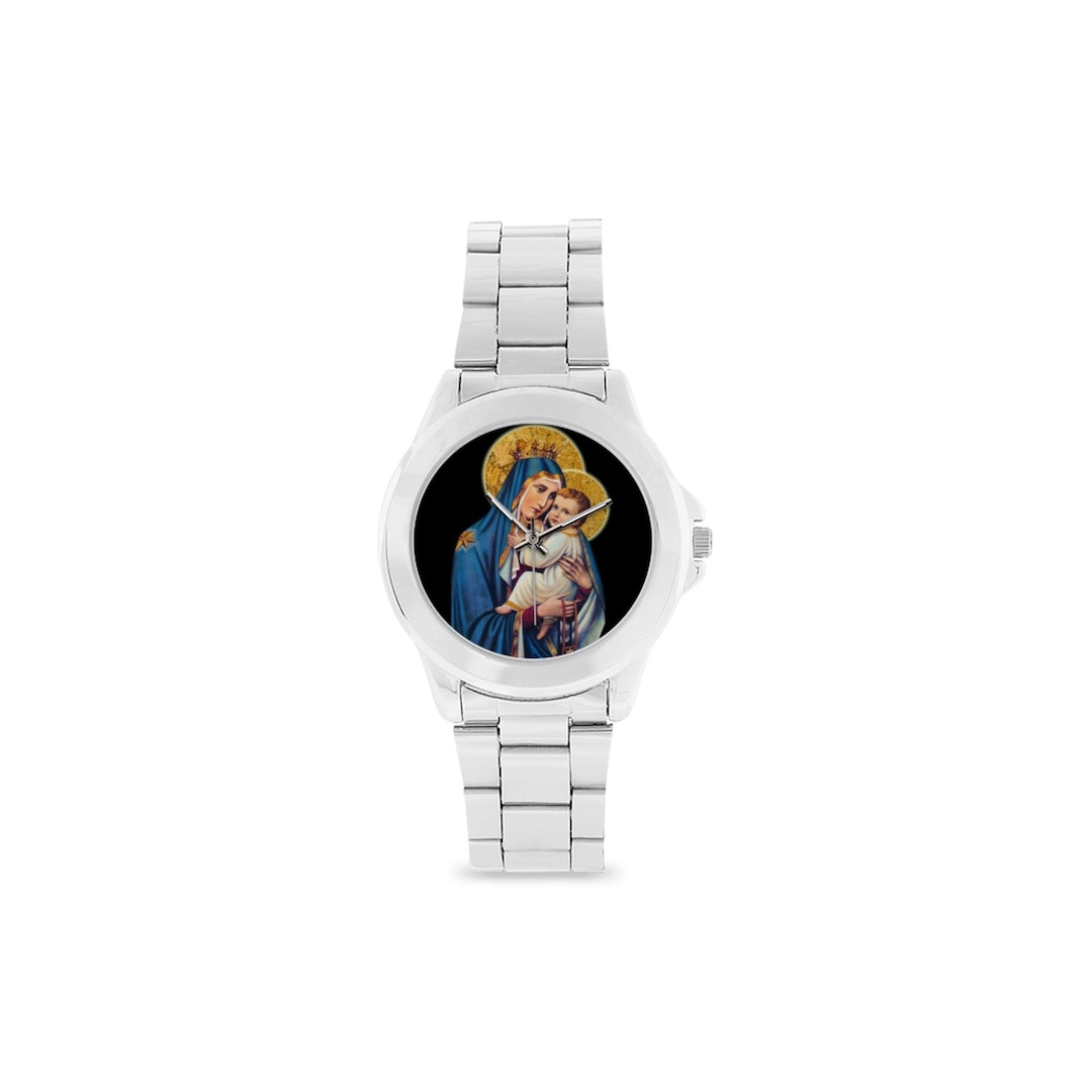 Holy Art - the Virgin of Mount Carmel - Unisex Stainless Steel Watch ...